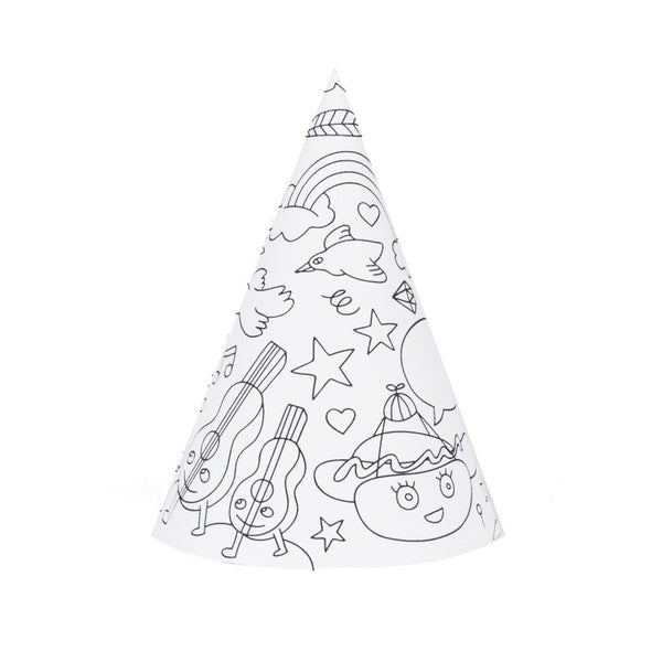party hat coloring sheet